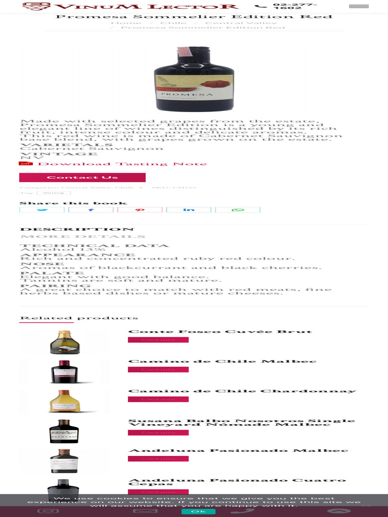 Promesa Sommelier Edition Red Wine | PDF