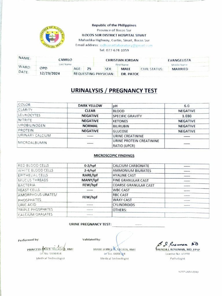 Laboratory Results in another world | PDF | Vertebrates | Blood