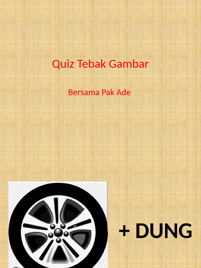 Quiz Tebak Gambar | PDF