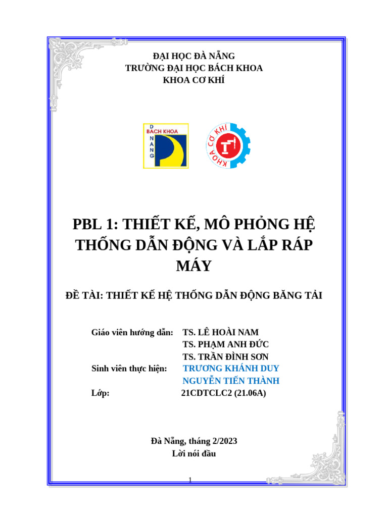 PBL1 ThuyetMinh NguyenTienThanh | PDF