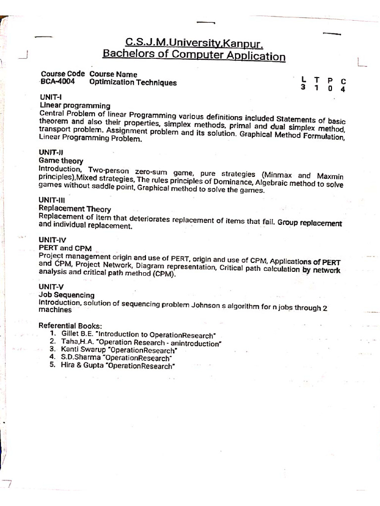 Optimization Techniques Notes Pdf