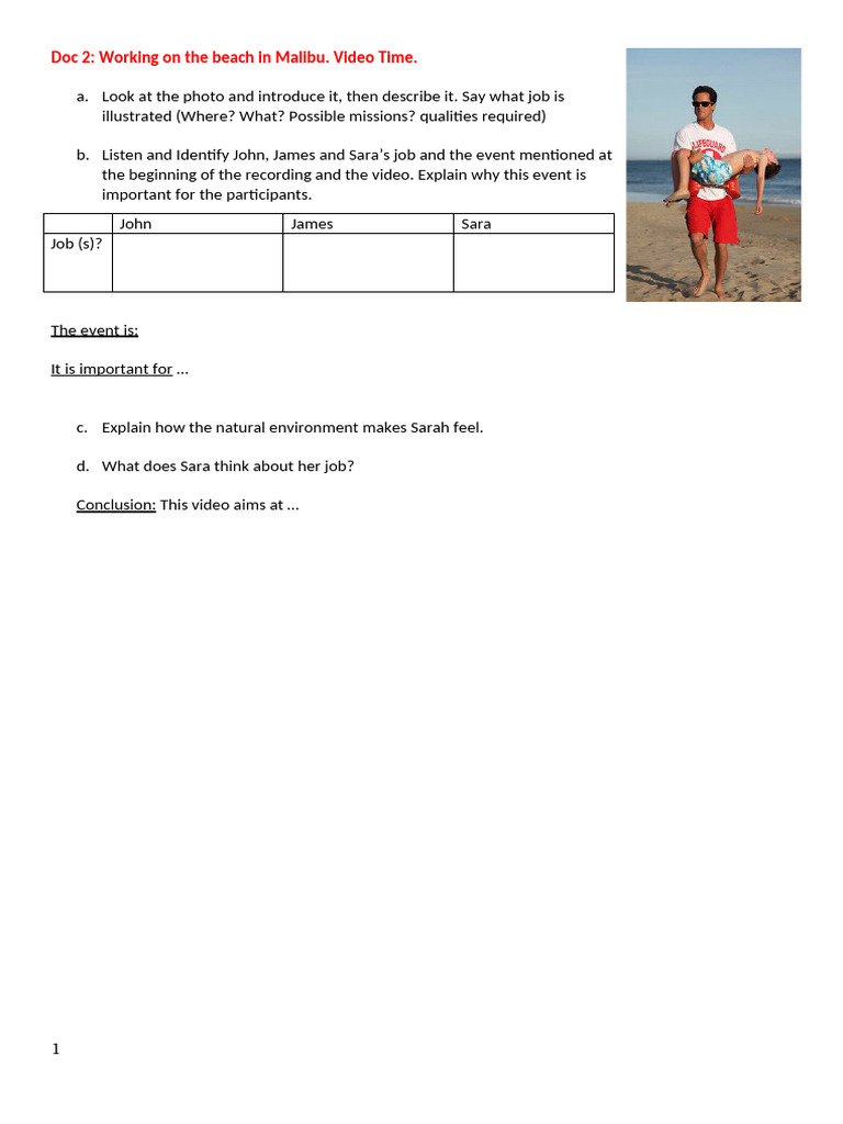 Ob - 068399 - 2 Doc 2 Working On The Beach in Malibu | PDF
