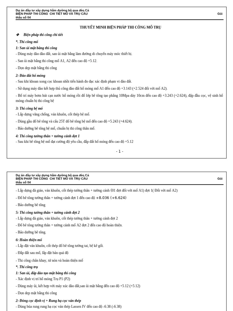 Thuyet - Minh - BPTC OK - Tailieuxaydung - VN | PDF