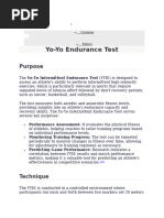 YoYo IR1 Test Reference Table PDF | PDF | Sports Science | Physical ...