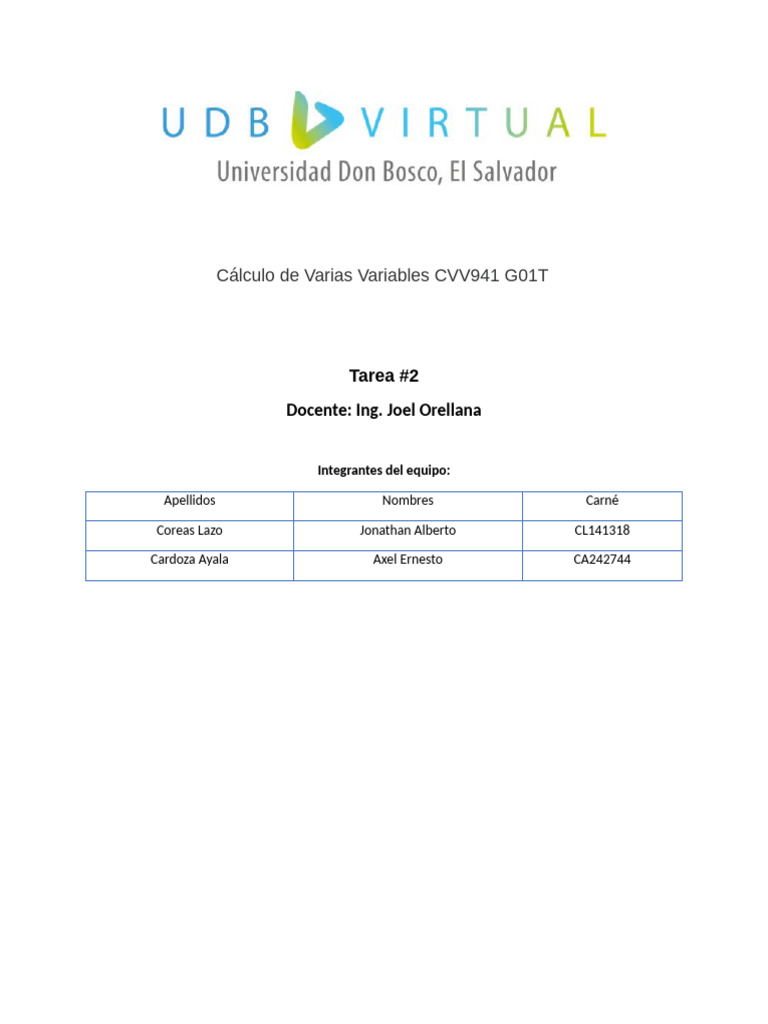 Tarea 2 CVV | PDF | Degradado | Geometría diferencial