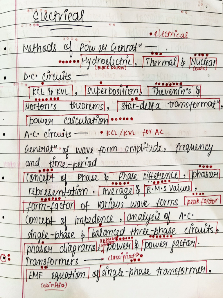 electrical pyq analysis | PDF