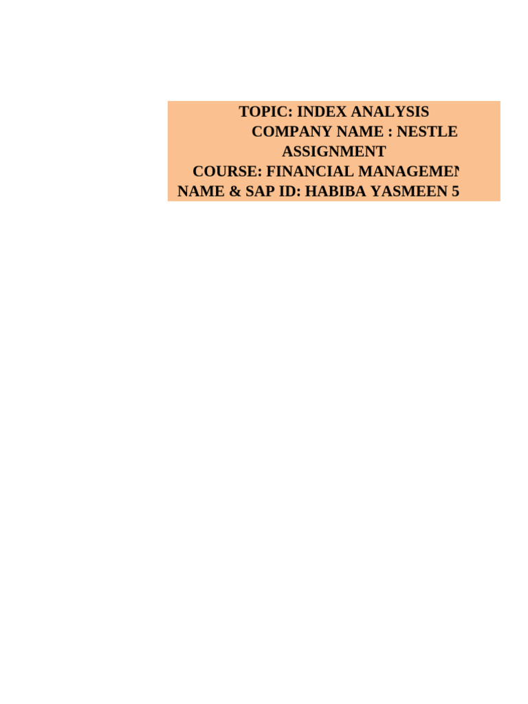 Nestlé Financial Performance Analysis 2021-2023 | PDF | Profit ...