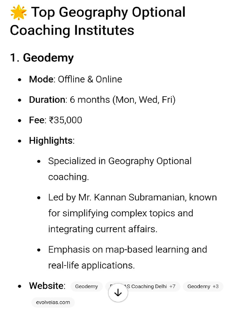 Geography Coaching | PDF