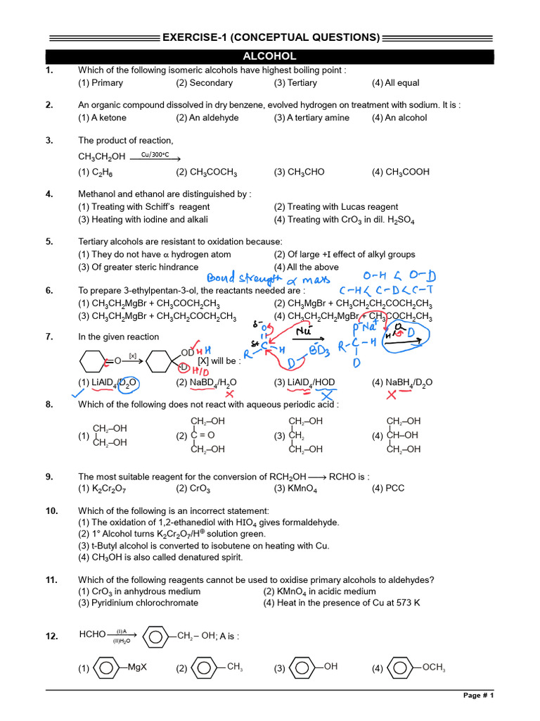Oxygen Containing Compounds | PDF | Ether | Aldehyde