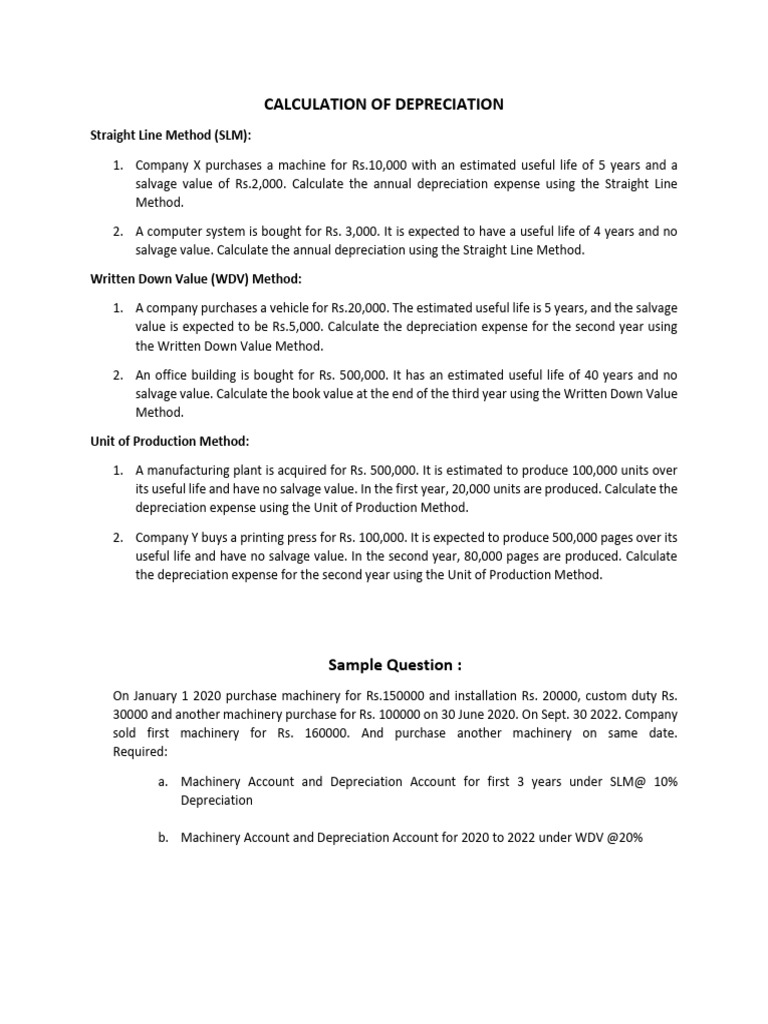 Depreciation PDF | PDF