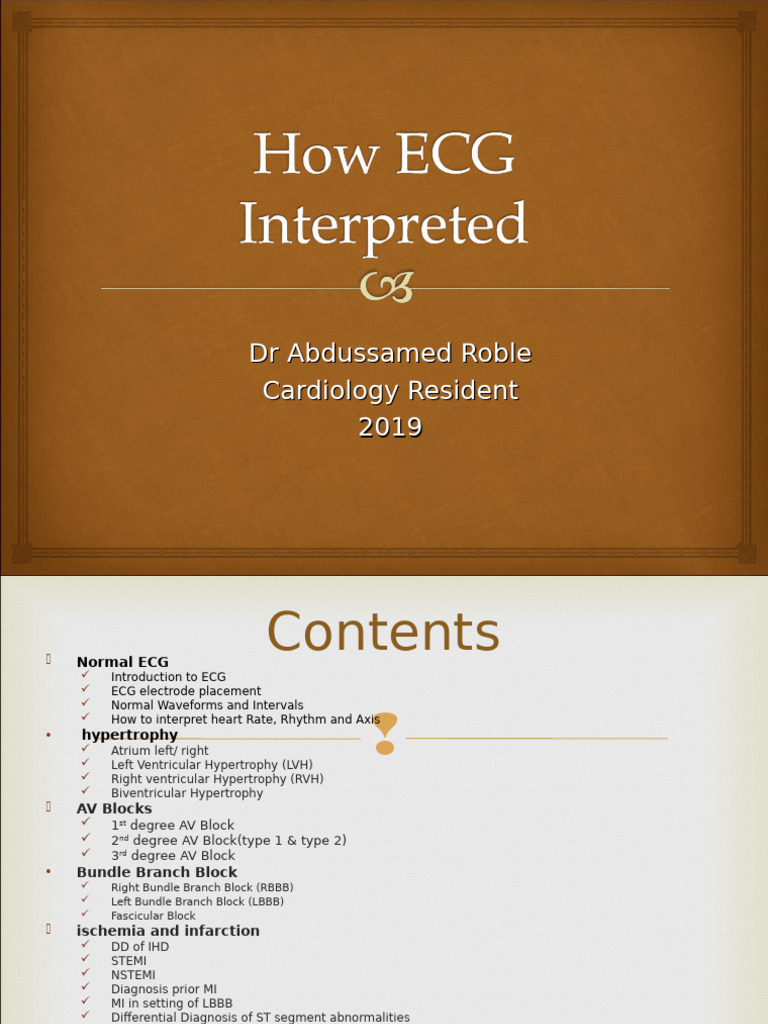 How ECG Interpretted 2019 | PDF | Electrocardiography | Physiology