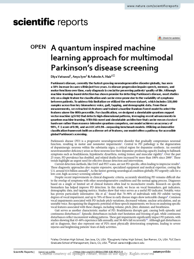 A Quantum Inspired Machine Learning Approach For M | PDF | Receiver ...