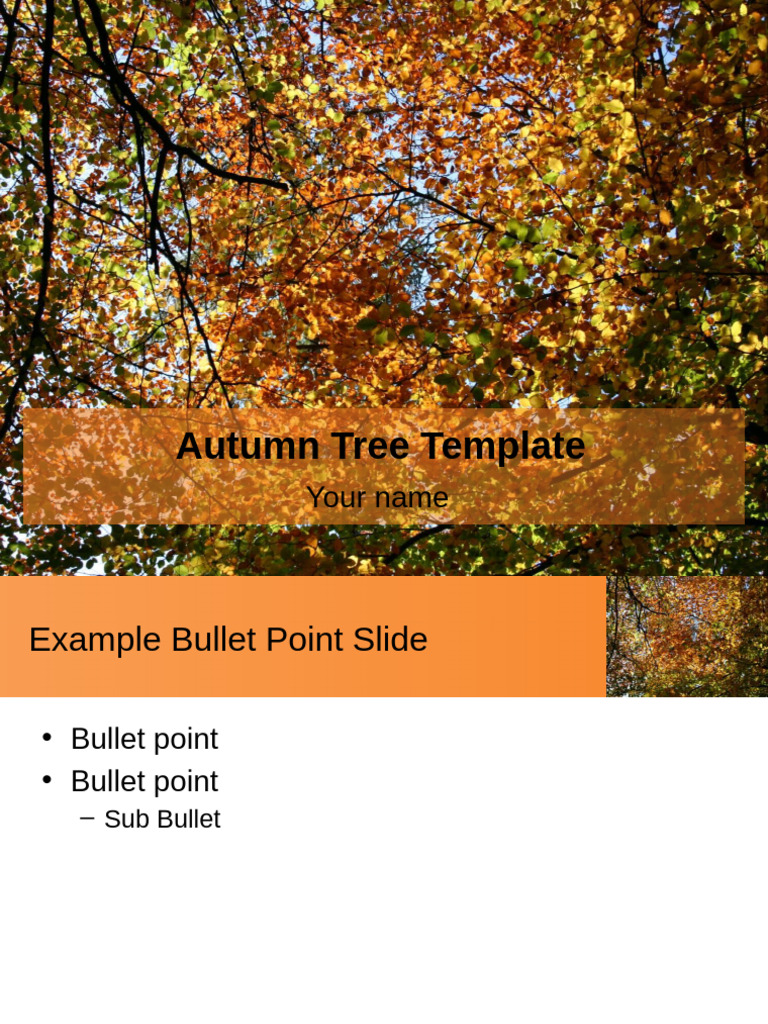 Free Autumn Tree Presentation Template | PDF