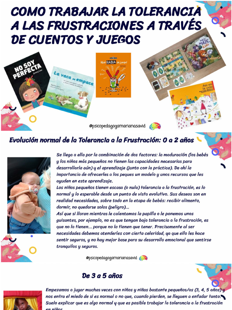 Juegos y Cuentos para Trabajar Baja Tolerancia A La Frustración | PDF