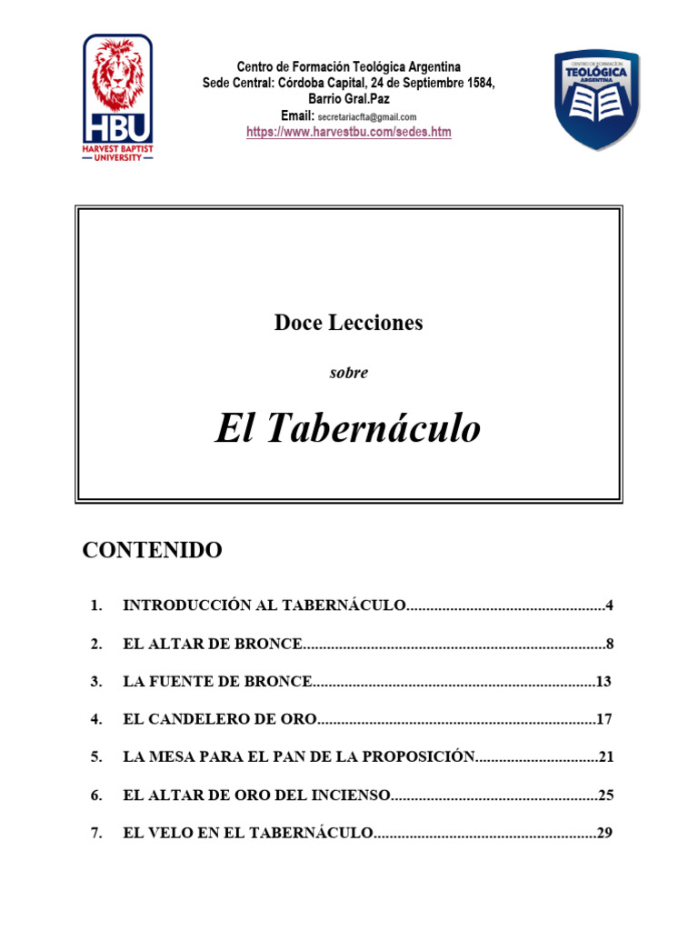 El Tabernaculo | PDF | eucaristía | Cristo (título)