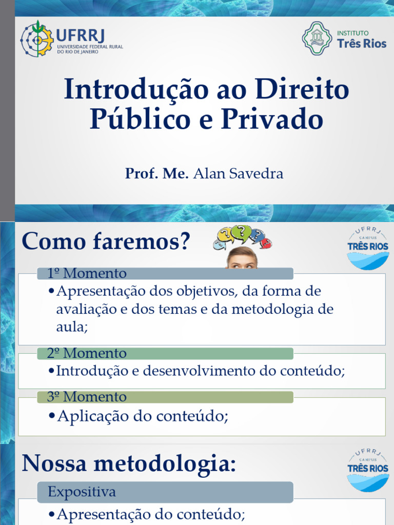 Aula 1 Introd. Ao Dir. Pb. e Priv. | PDF | Contrato social | Estado