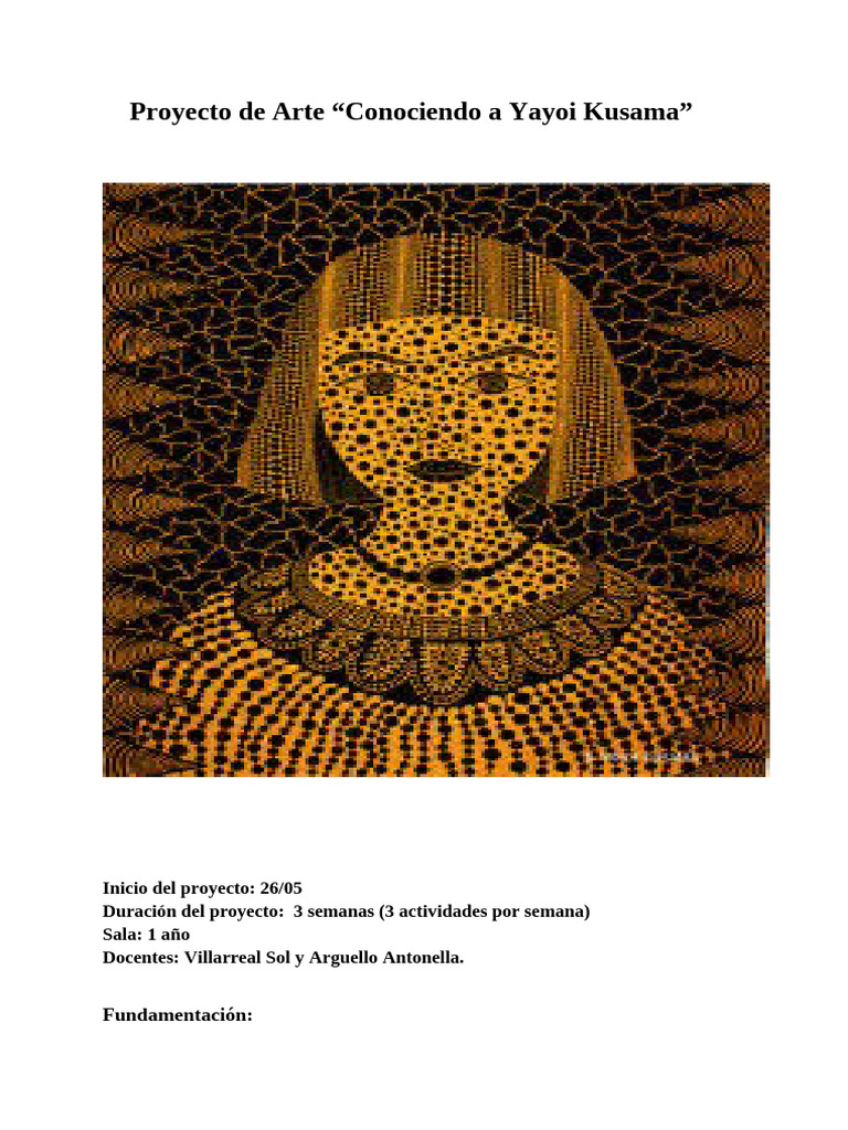 Arte Infantil: Explorando a Yayoi Kusama | PDF | Las artes
