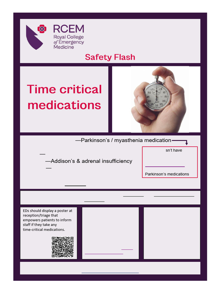 Time Critical Medication Safety Flash V8 Final 1 | PDF