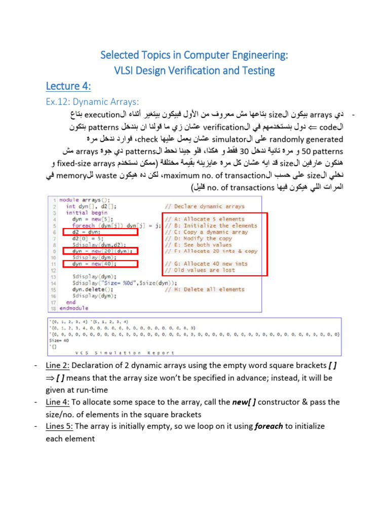 Lecture 4 - Digital Verification (DR Ayman Wahba) | PDF