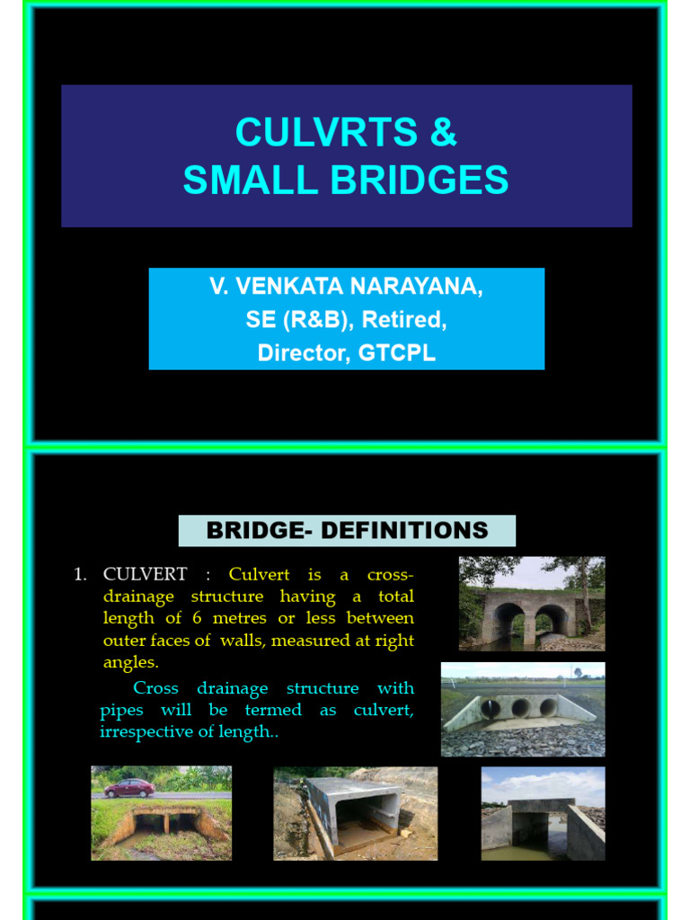 Bridge vs. Culvert Definitions | PDF | Bridge | Road