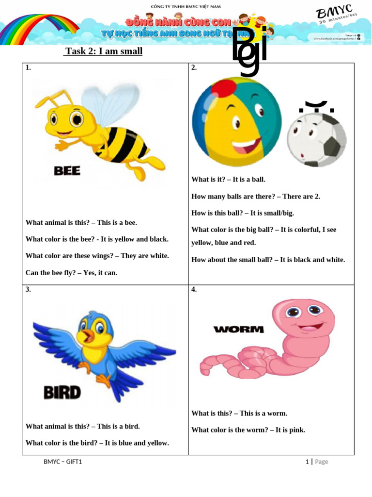 Tuong Tac I Am Small | PDF
