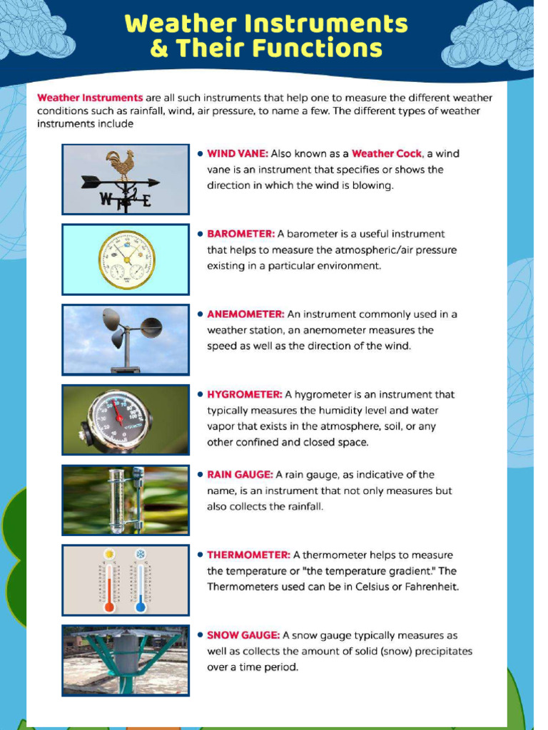 Weather Instruments With Focus On Raingages | PDF