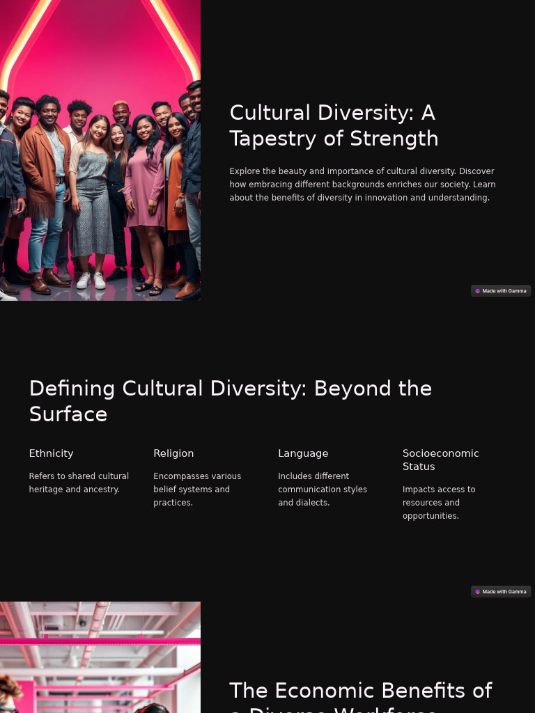 Cultural Diversity A Tapestry of Strength | PDF | Inclusion (Education ...