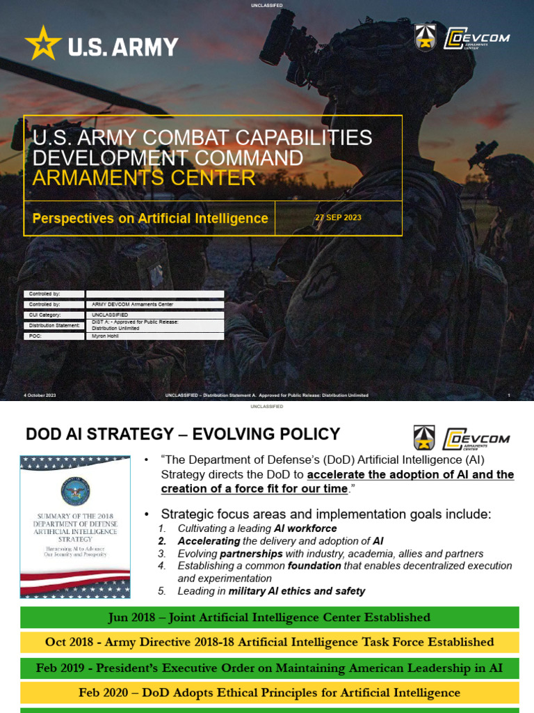 DoD AI Strategy and Implementation Overview | PDF | Artificial ...
