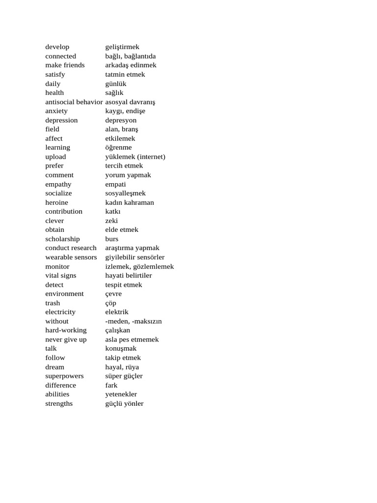 Exam Words | PDF
