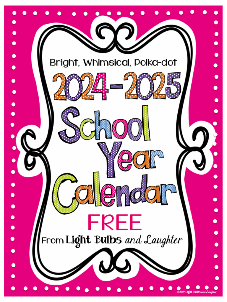 TPT Calendar 24-25 | PDF
