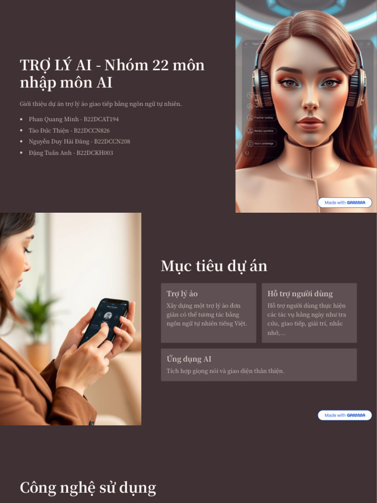 TRO LY AI Nhom 22 Mon Nhap Mon AI | PDF