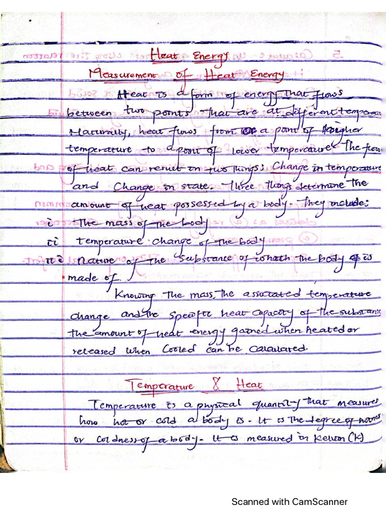 Measurement of Heat Energy | PDF