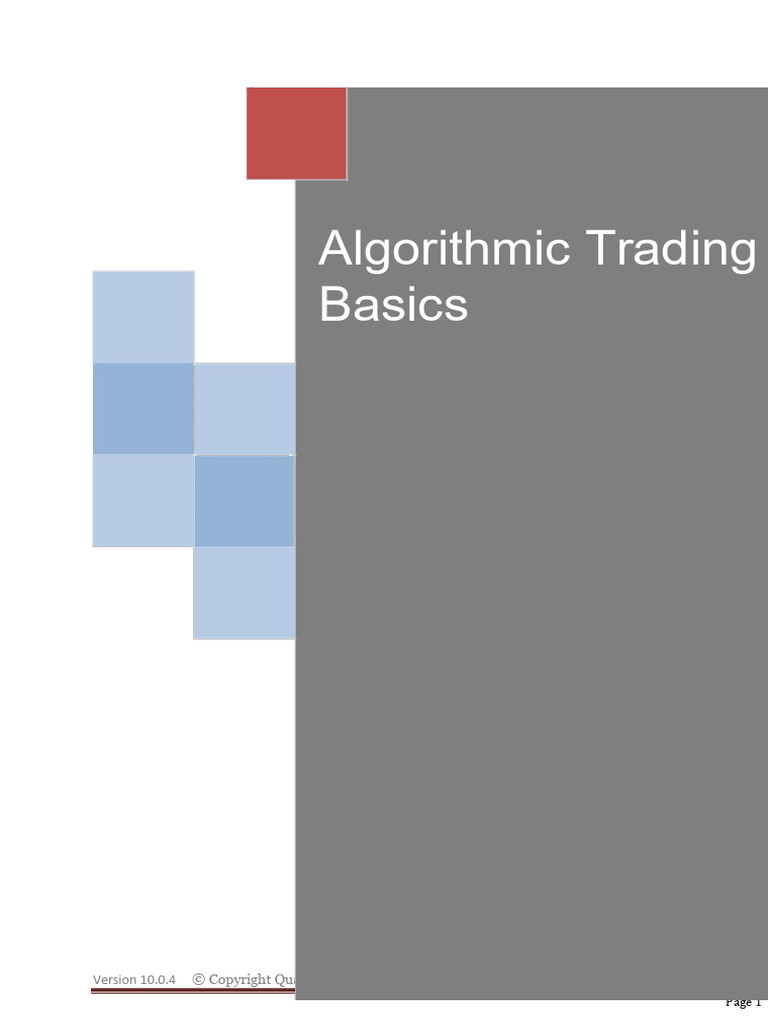 MMT 01algorithmic Trading Basics | PDF | Order (Exchange) | Volatility ...