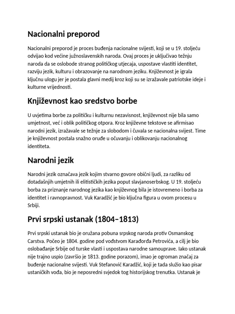 Bosanski - Pojmovi | PDF