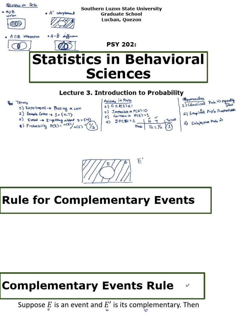 Lecture 3 in Troduction To Probability | PDF | Probability | Probability Theory