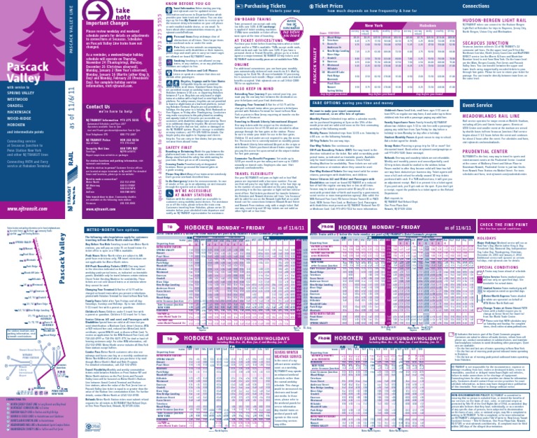 Pascack Valley Train Line | PDF | Metro North Railroad | Nj Transit