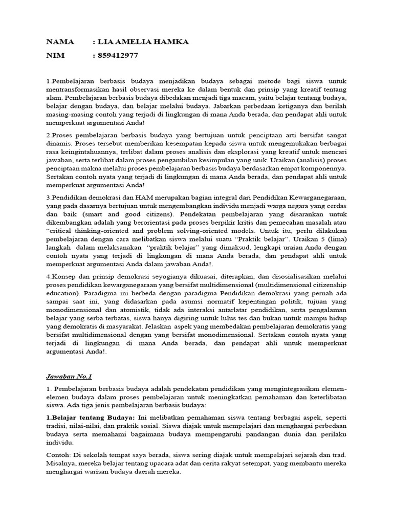 Tugas 2 Pembaharuan Dalam Pembelajaran Di SD | PDF