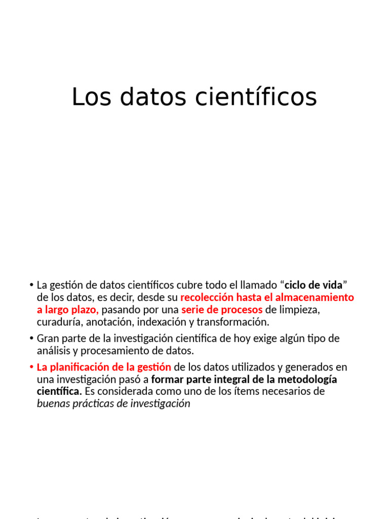 Los Datos Científicos | PDF | Experimentar | Hipótesis