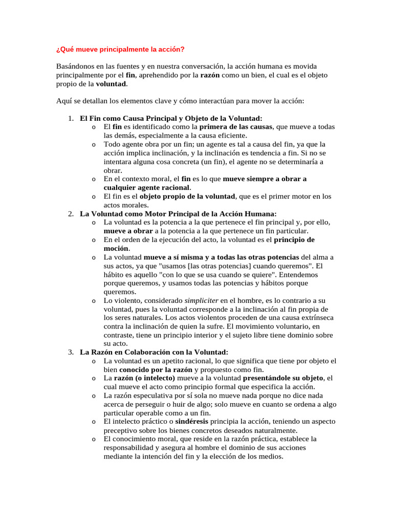 MORAL - Qué Mueve Principalmente La Acción | PDF | Moralidad ...