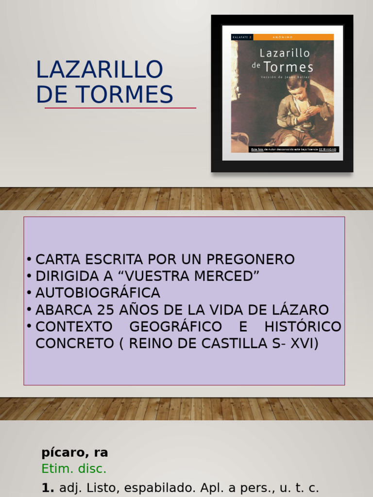 Powerpoint El Lazarillo | PDF