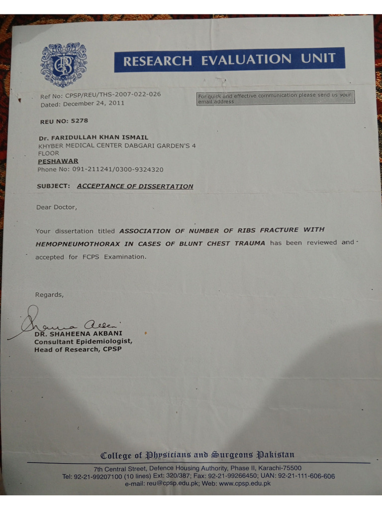 Dissertation Approval Letter | PDF