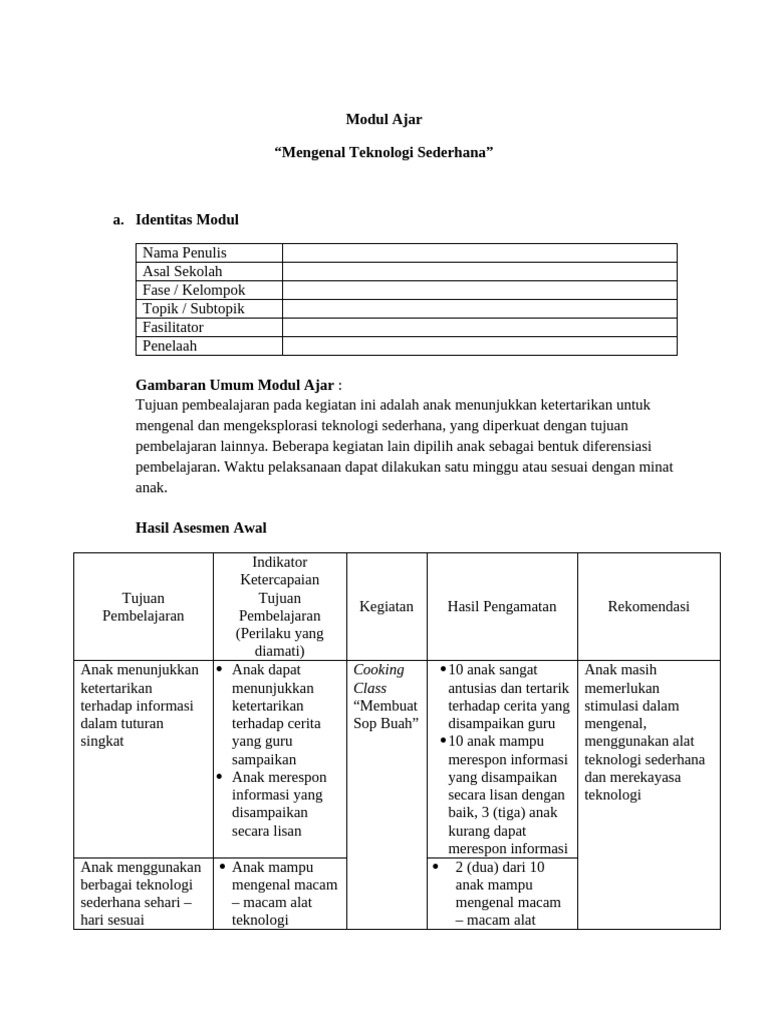 Modul Ajar New-PM | PDF