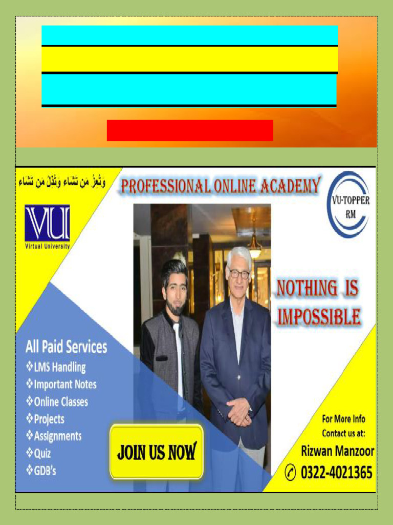 CS201 Quiz-2 by Vu Topper RM | PDF | Pointer (Computer Programming) | Control Flow