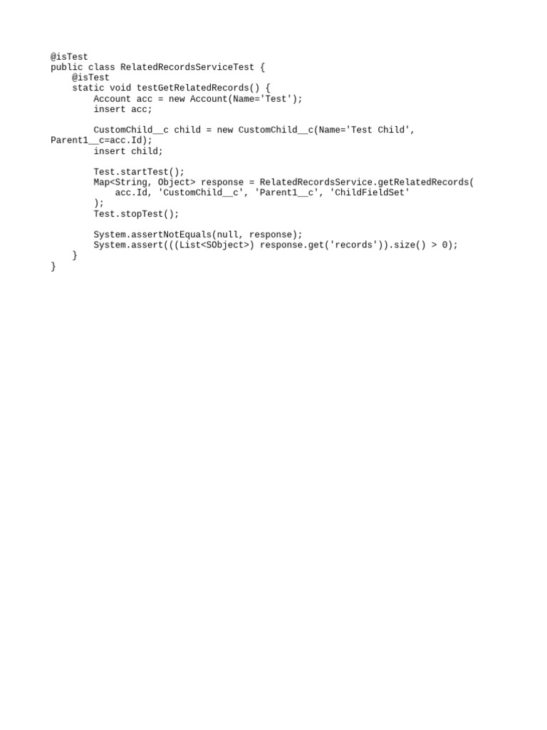 Test Class For Apex Class | PDF