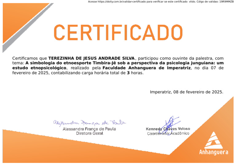 Certificado Participacao faRMT | PDF
