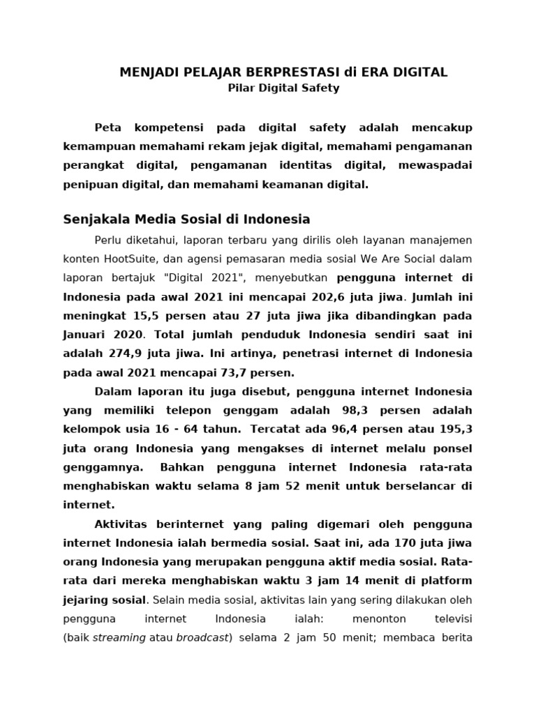 Materi 24_Menjadi Pelajar Berprestasi di Era Digital | PDF