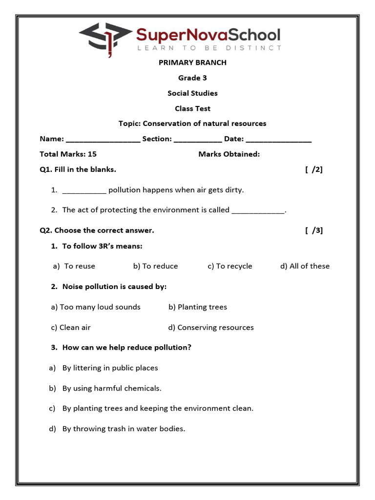 S.ST Grade 3 Reinforcement Worksheets | PDF