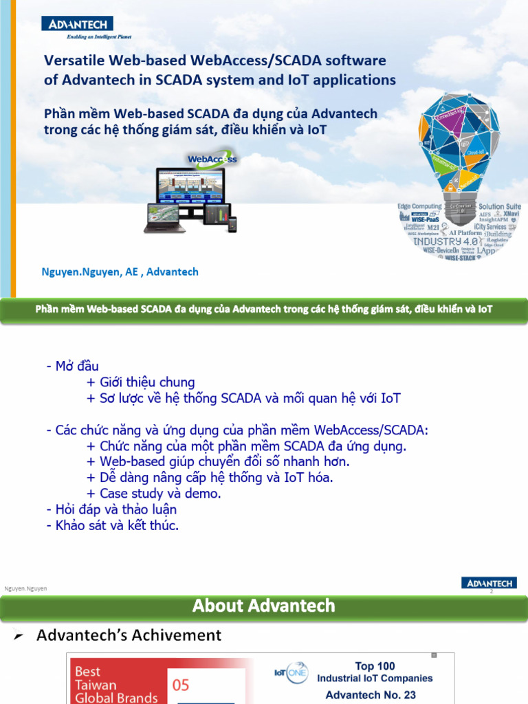 Versatile Web-Based WebAccessSCADA Software of Advantech in SCADA System and IoT Applications ...