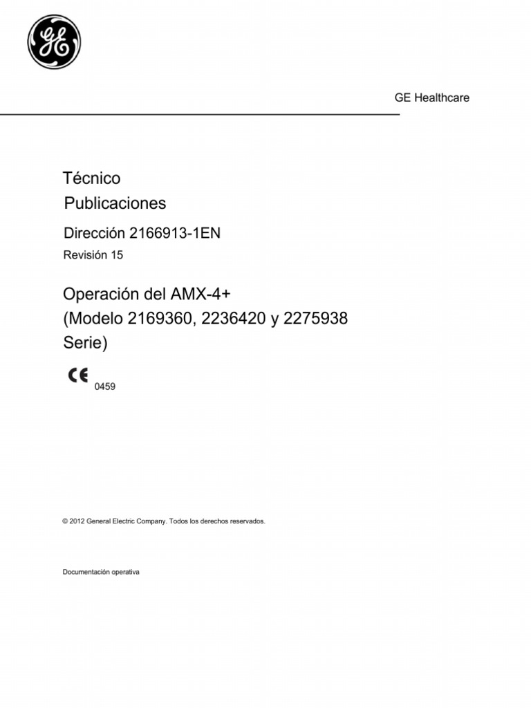 06 GE AMX 4 Portable X Ray M | PDF | Energia General | Rayo X