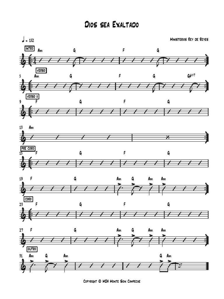 Dios Sea Exaltado | PDF